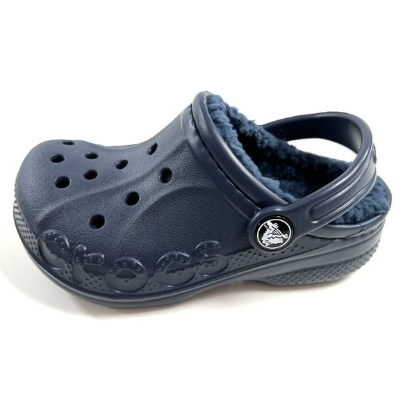 CROCS | Shoes | Crocs Baya Lined Clogs Toddler Size 8 Slip On Winter ...